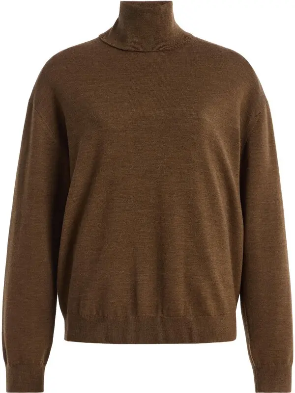 Simkhai Merino Wool Knit Turtleneck - Brown