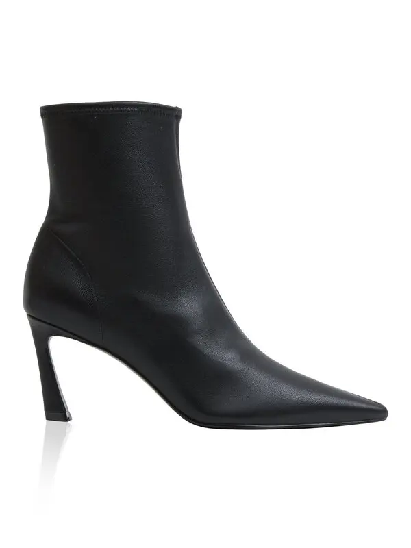Simkhai Katya Stretch Leather Ankle Boot - Black