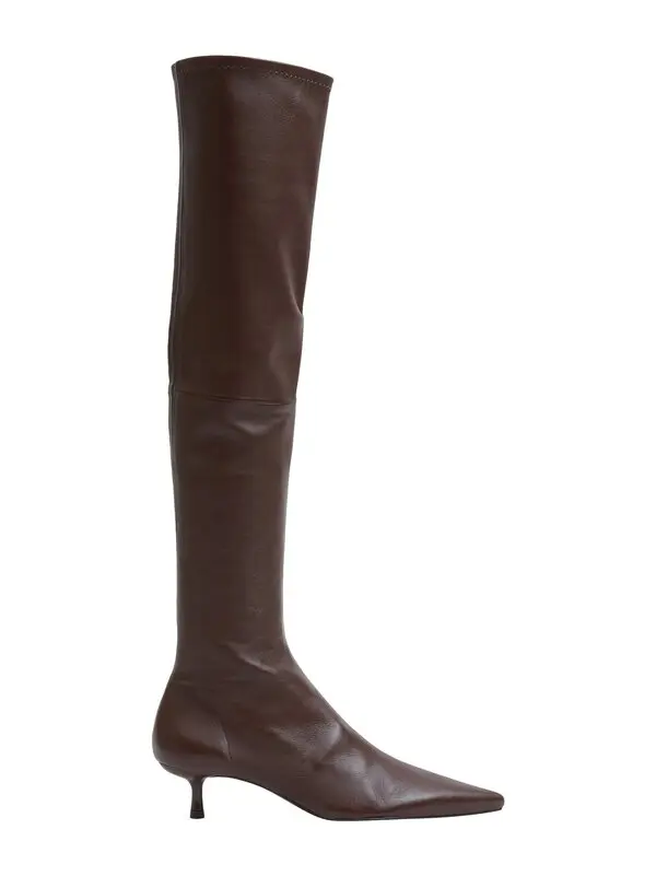 Simkhai Joni Stretch Leather Over-the-knee Boot - Brown
