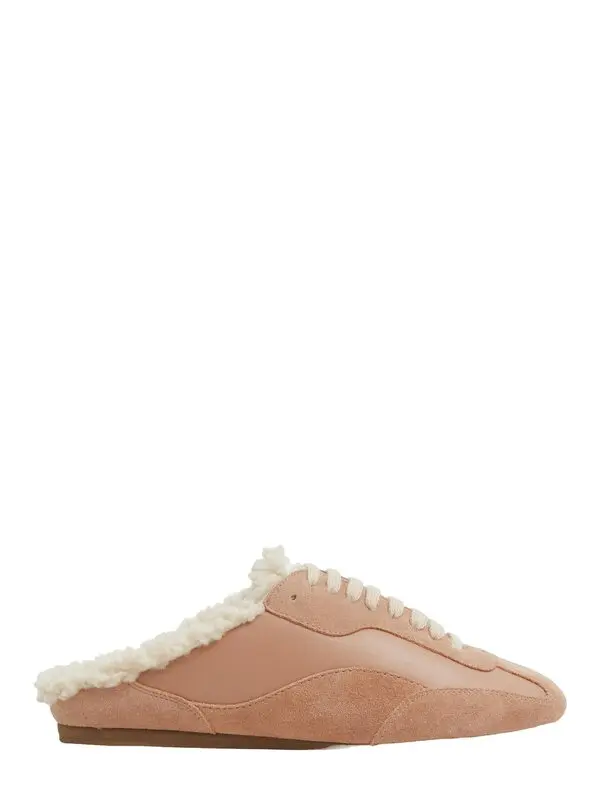 Simkhai Georgie Shearling Slip On - Tan