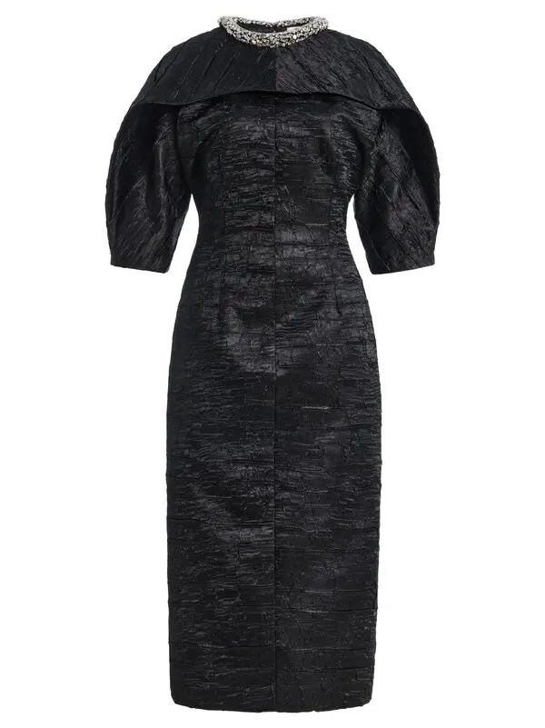 Simkhai Ashleigh Textured Midi Dress - Black