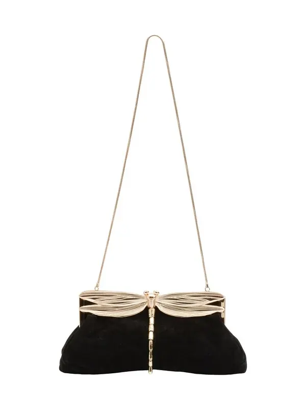 Simkhai Lula Dragonfly Clutch - Black