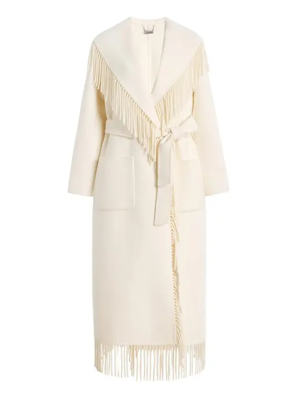 Simkhai Wool-blend Fringe Robe - Ivory