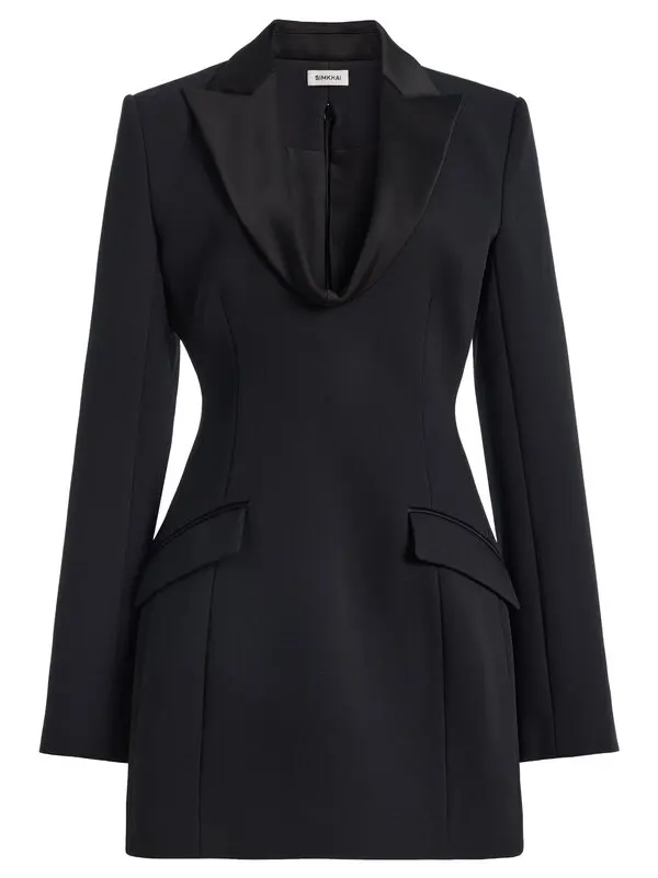Simkhai Marina Blazer Mini Dress - Black