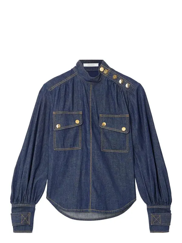 Zimmermann Denim Blouse - Blue