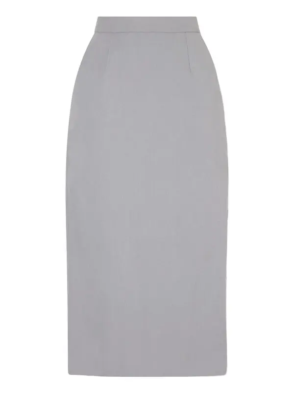 WILLY CHAVARRIA Cotton Midi Skirt - Gray