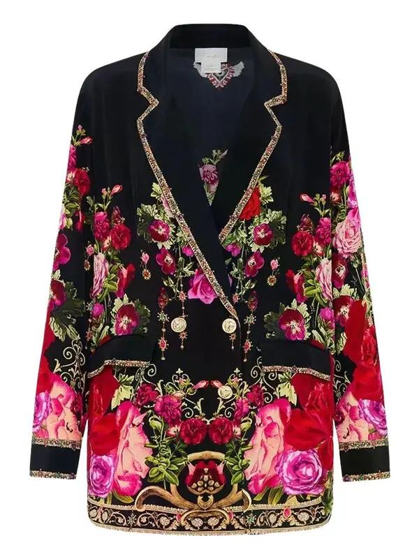 Camilla Double-breasted Jacket - Black