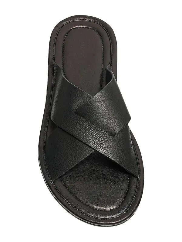 THE ROW Malick Cross Slide - Black