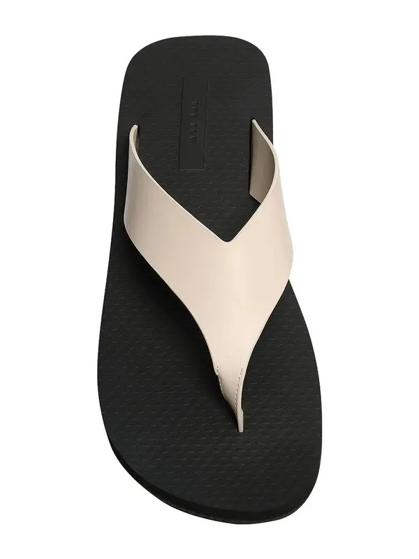 THE ROW Dune Classic Ginza Sandal - Ivory & Black
