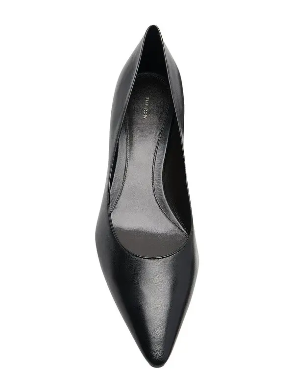 THE ROW Liisa Two Kitten Pump - Black