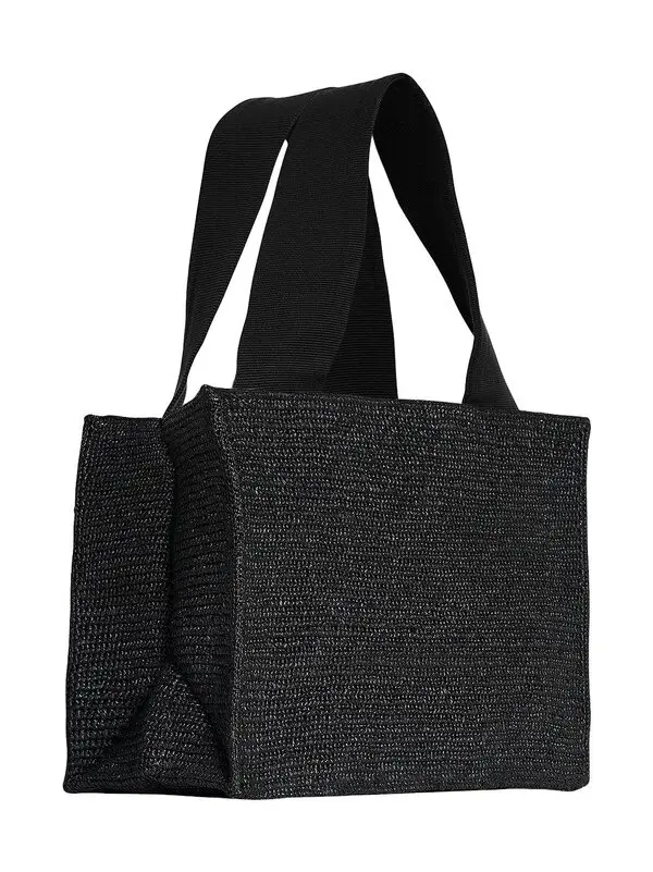 THE ROW Loretta Raffia Bag - Black