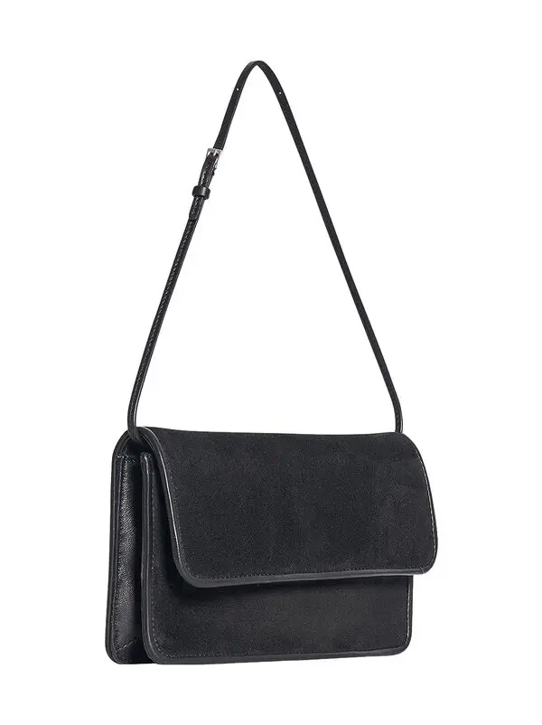 THE ROW Nancy Bag - Black & Black Ans