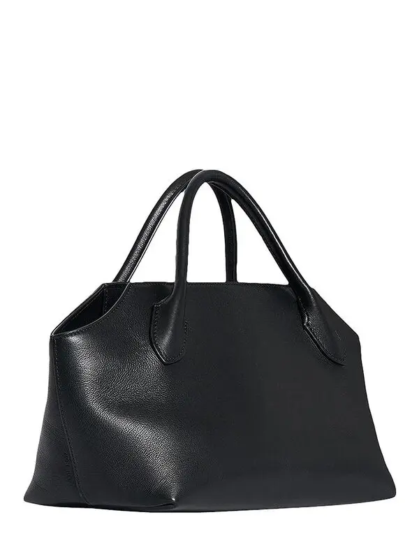 THE ROW Terrasse Bauletto Bag - Black Ans