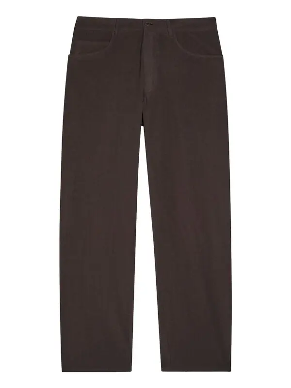 Labo.art Straight-leg Cotton Trousers - Brown