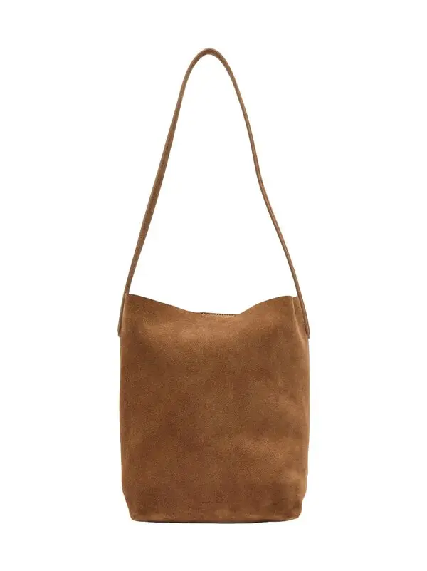 MANSUR GAVRIEL Small Suede Tote Bag - Camel
