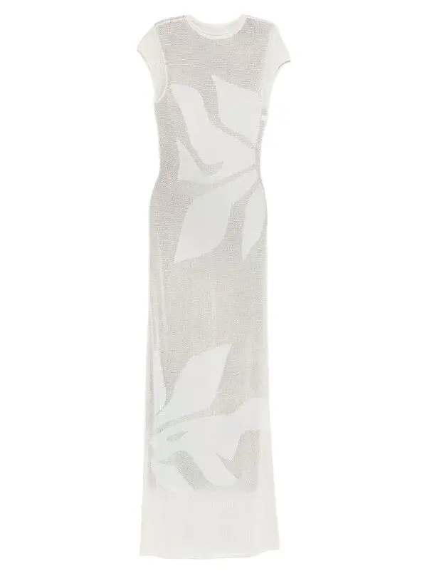 SIR. Solange Leaf Maxi Dress - Neutrals