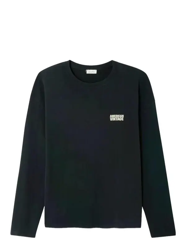 American Vintage Ykobow Long-sleeve Top - Black