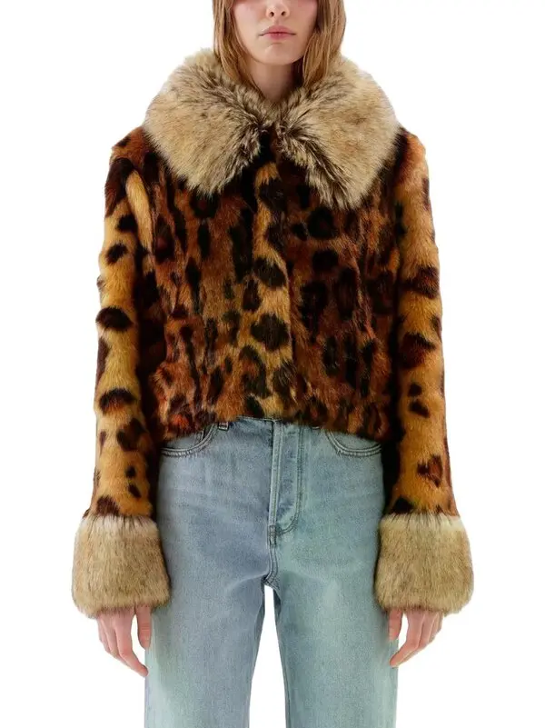 UNREAL FUR Leopard-print Faux Fur Jacket - Brown