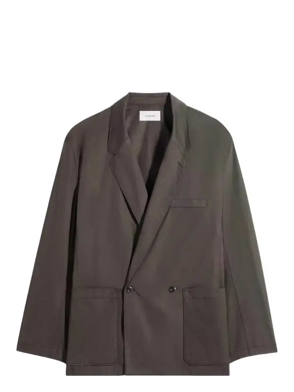 LEMAIRE Double-breasted Workwear Blazer - Brown