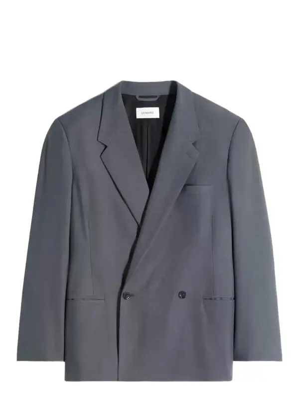 LEMAIRE Tailored Double-breasted Jacket - Grey