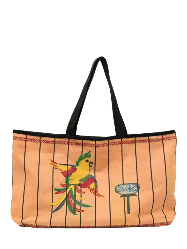 BODE Large Cockatoo Tote Bag - Orange