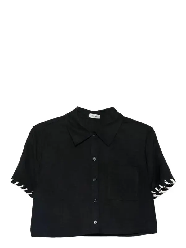 Simkhai Short-sleeve Chest-pocket Shirt - Black