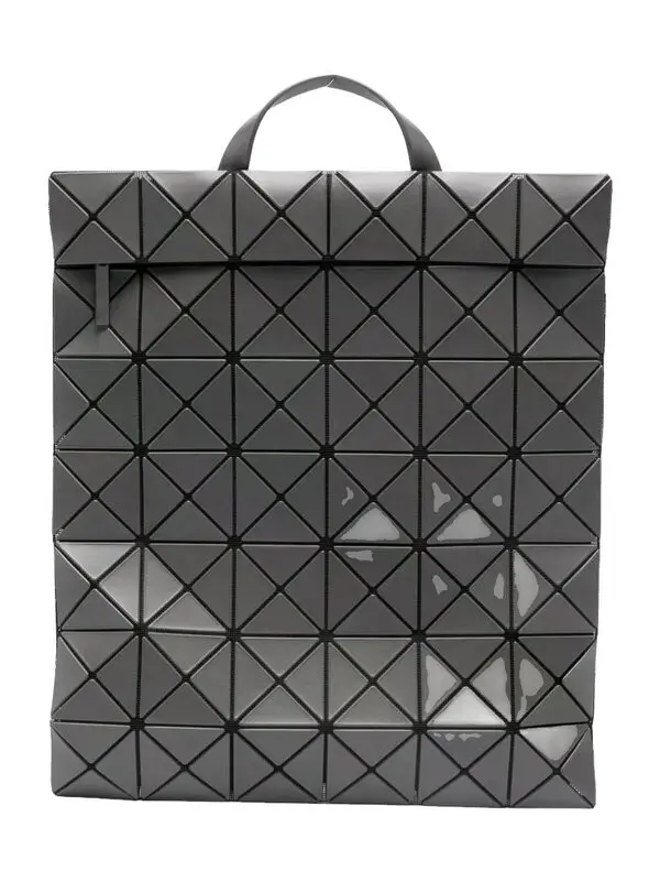 Issey Miyake Geometric-paneled Backpack - Grey