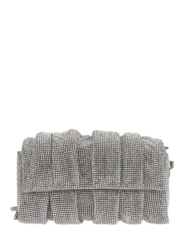 Benedetta Bruzziches Crystal-embellished Shoulder Bag - Silver