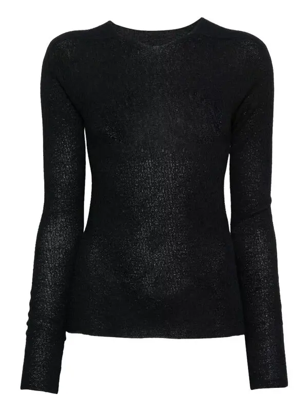 Issey Miyake Long Sleeve Top - Black