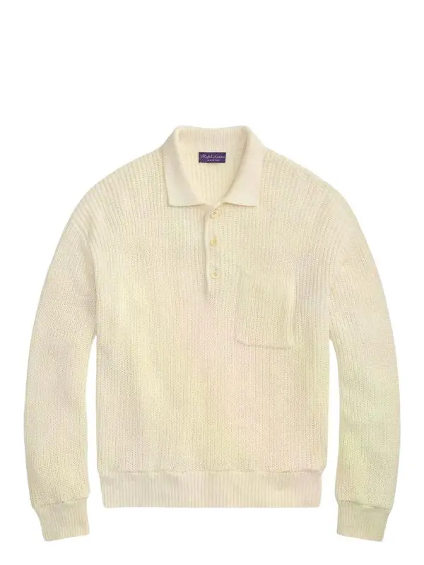 Ralph Lauren Purple Label Chest-pocket Polo Shirt - Neutrals
