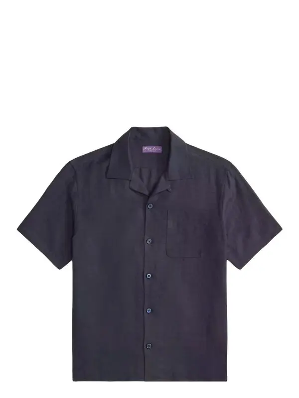 Ralph Lauren Purple Label Camp-collar Shirt - Blue