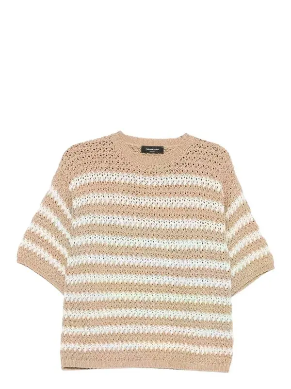 Fabiana Filippi Striped T-shirt - Neutrals