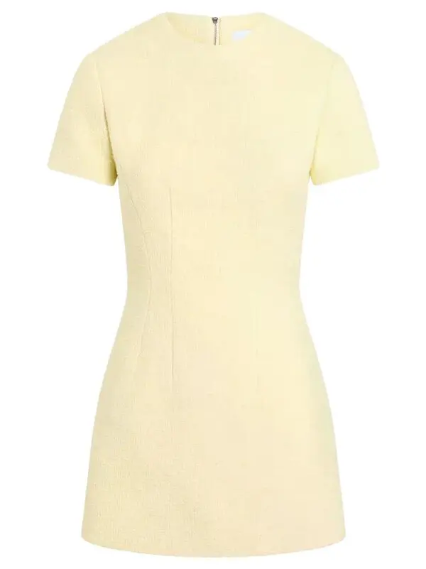 PATOU Rear Zip Fastening Mini Dress - Yellow