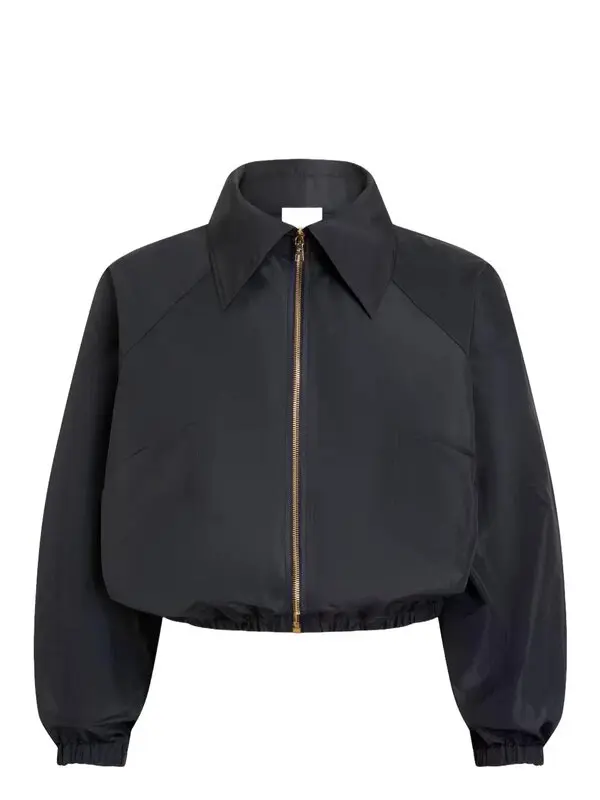 PATOU Zipped Bomber Jacket - Black