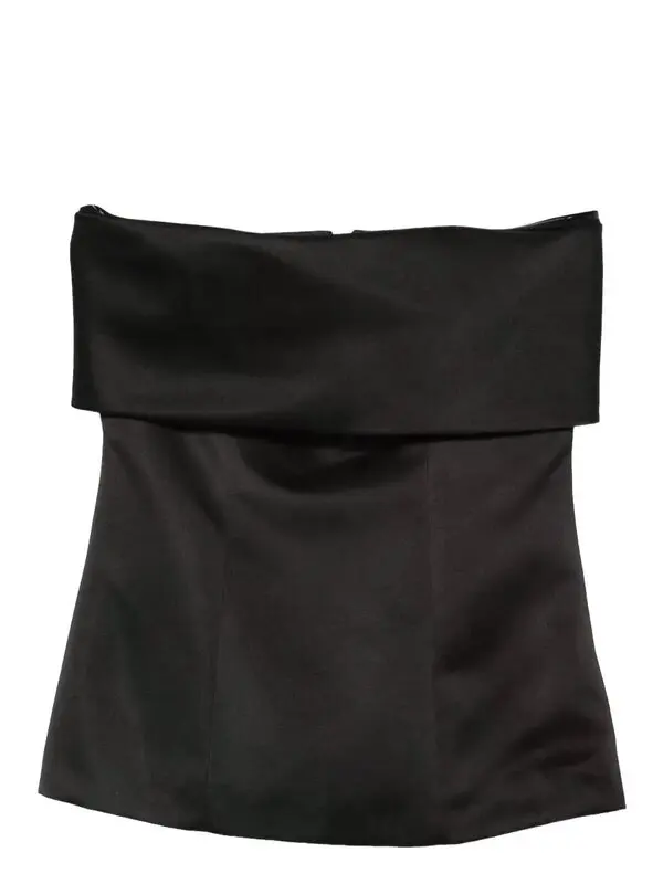 Erika Cavallini Strapless Blouse - Black
