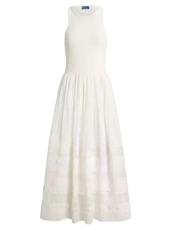 Polo Ralph Lauren Sleeveless Lace Dress - White