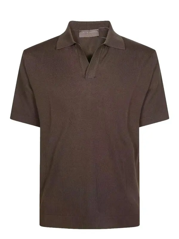 FILIPPO DE LAURENTIIS V-neck Short-sleeve T-shirt - Brown