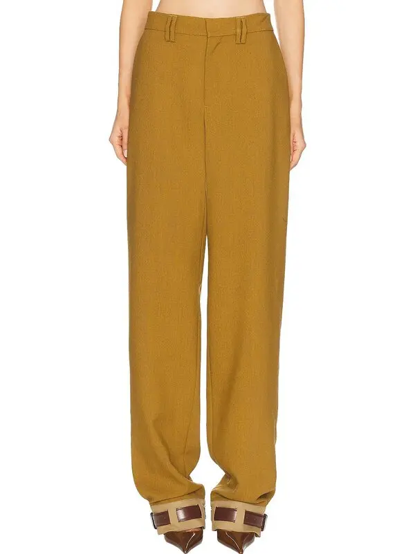 JEAN PAUL GAULTIER Tailored Military Pant - Olive Green