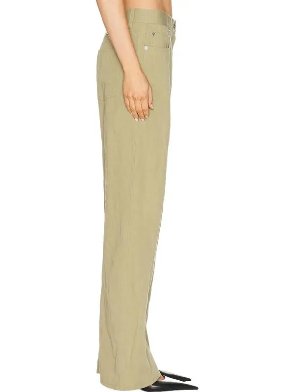 Helmut Lang Relaxed Bootcut Pant - Warm Sage