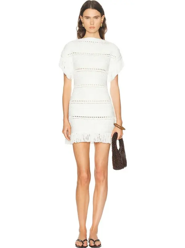 Cult Gaia Maren Dress In Cream - Off White