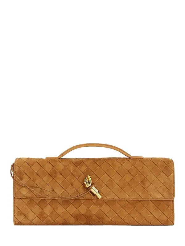 Bottega Veneta Andiamo Clutch - Amber & Muse Brass
