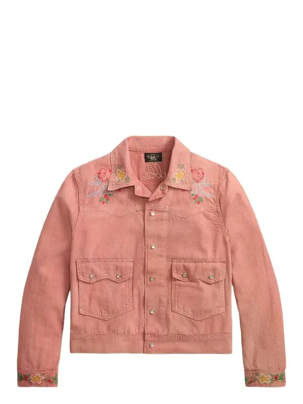 Ralph Lauren Embroidered Cotton Jacket - Pink