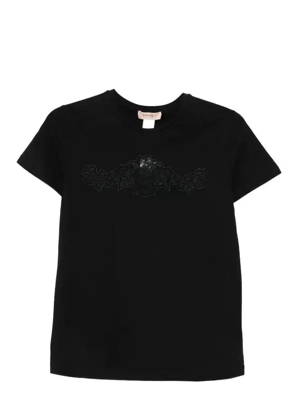 TWINSET Round-neck T-shirt - Black