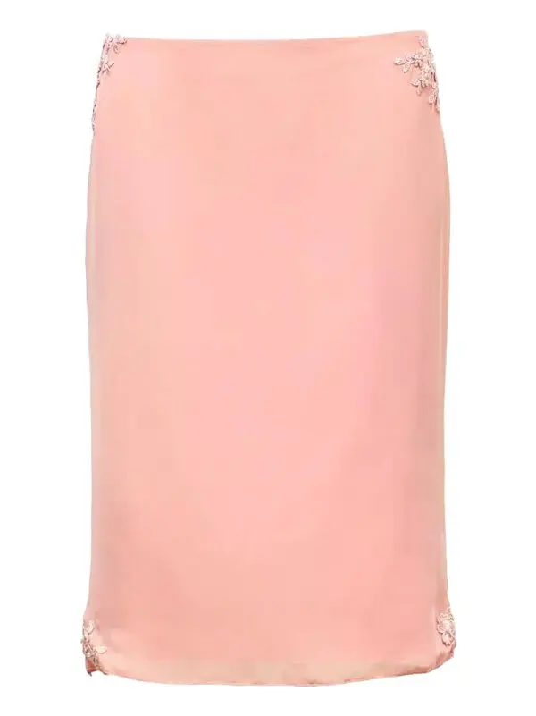 STOLEN STORES Belle Lace Midi Skirt - Pink
