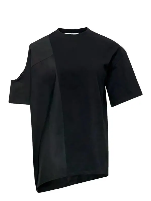 RE CODE Cut-out Sleeve T-shirt - Black