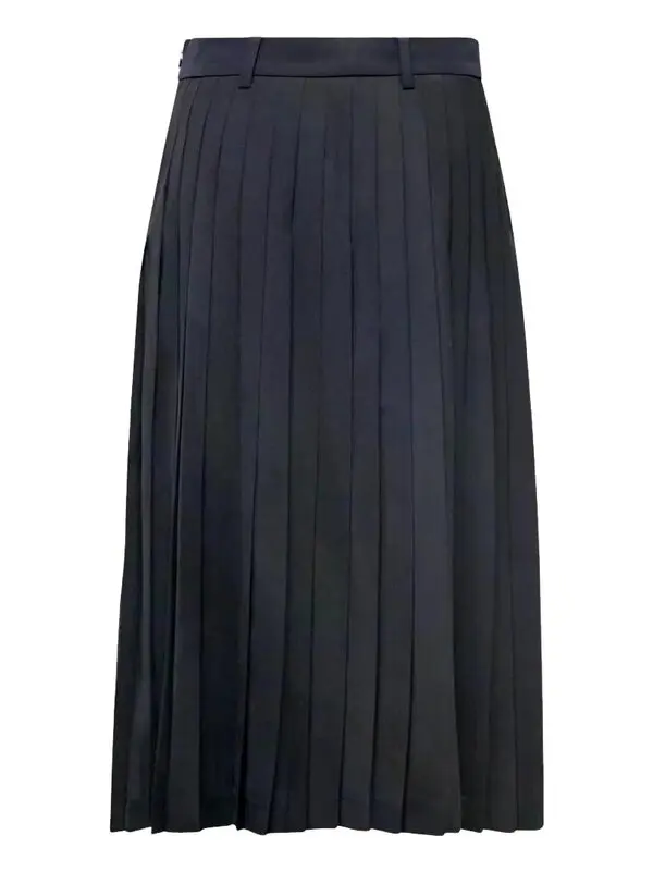 RE CODE Pleated Skirt-effect Trousers - Blue