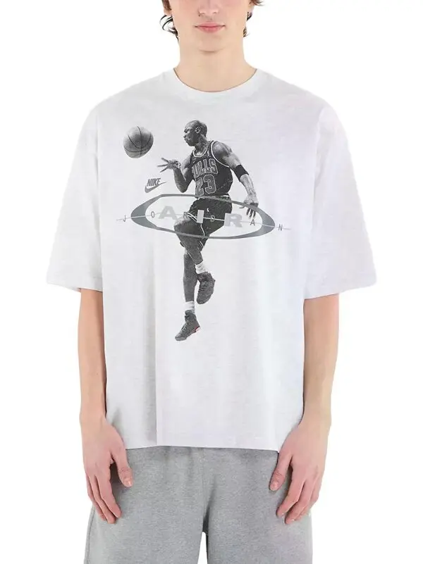 JORDAN Brooklyn Graphic-print T-shirt - Grey