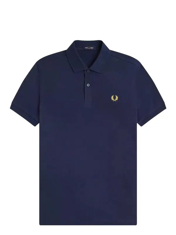Fred Perry Logo-embroidered Polo Shirt - Blue