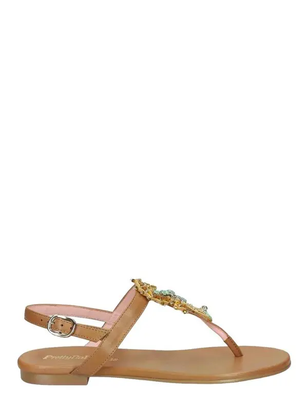 Pretty Ballerinas Judy Embellished Sandals - Neutrals