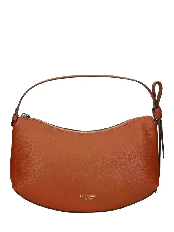 Kate Spade New York Leather Loop Zip Shoulder Bag - Brown